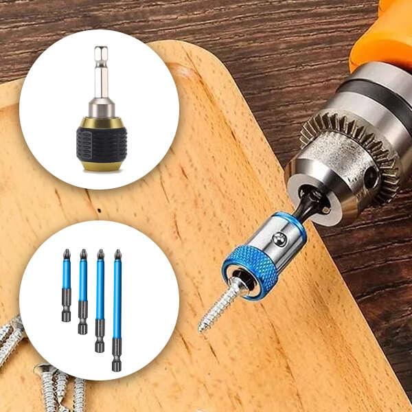 UniRing - Set with 2 drill adapters and 4 magnetic bits | dokishop-ie.com